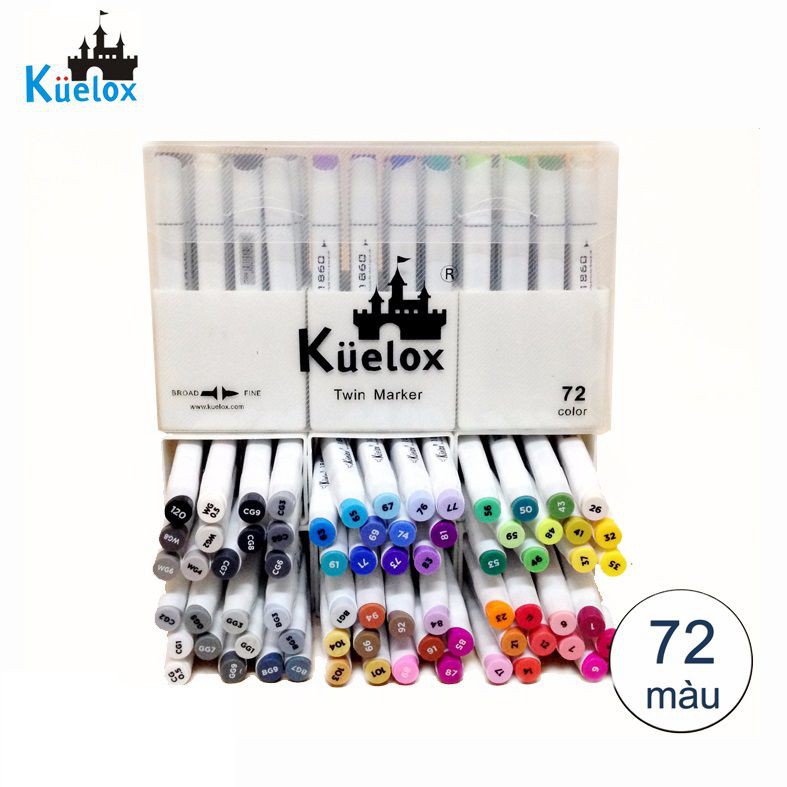 Bút Marker Fine Colour Kuelox Set 72 Màu | Shopee Việt Nam