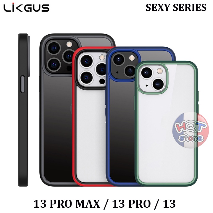 Ốp lưng trong suốt Likgus Sexy Series IP 13 Pro Max / 13 Pro / 13 ...