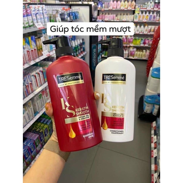 Combo 2 chai Dầu Gôi + Dầu Xả Tresemme Keratin Smooth Shampoo Thái Lan | Shopee Việt Nam