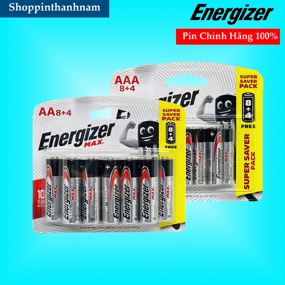 Pin Energizer AA / AAA Chính Hãng Siêu Bền Siêu Mạnh | Shopee Việt Nam
