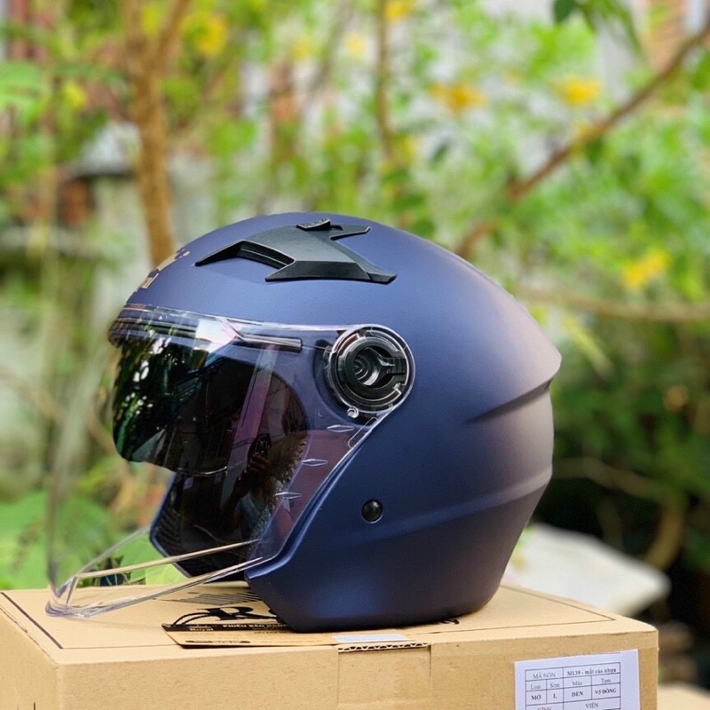 Royal M268 Mũ nón bảo hiểm 3/4 có 2 lớp kính chính hãng cao cấp nam nữ ...