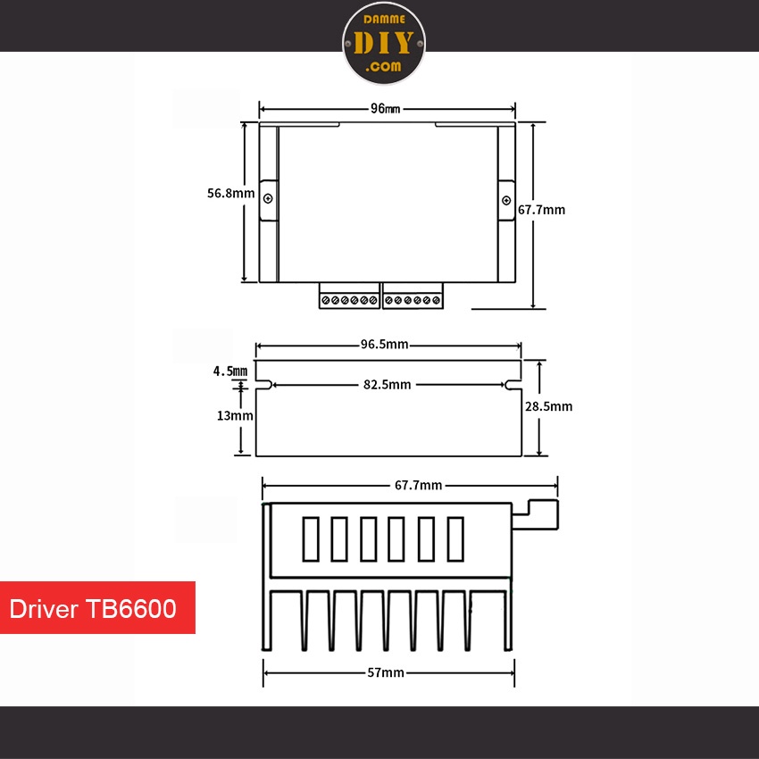 Driver TB6600 - Trình điều khiển động cơ bước Step motor 2 pha | Shopee ...