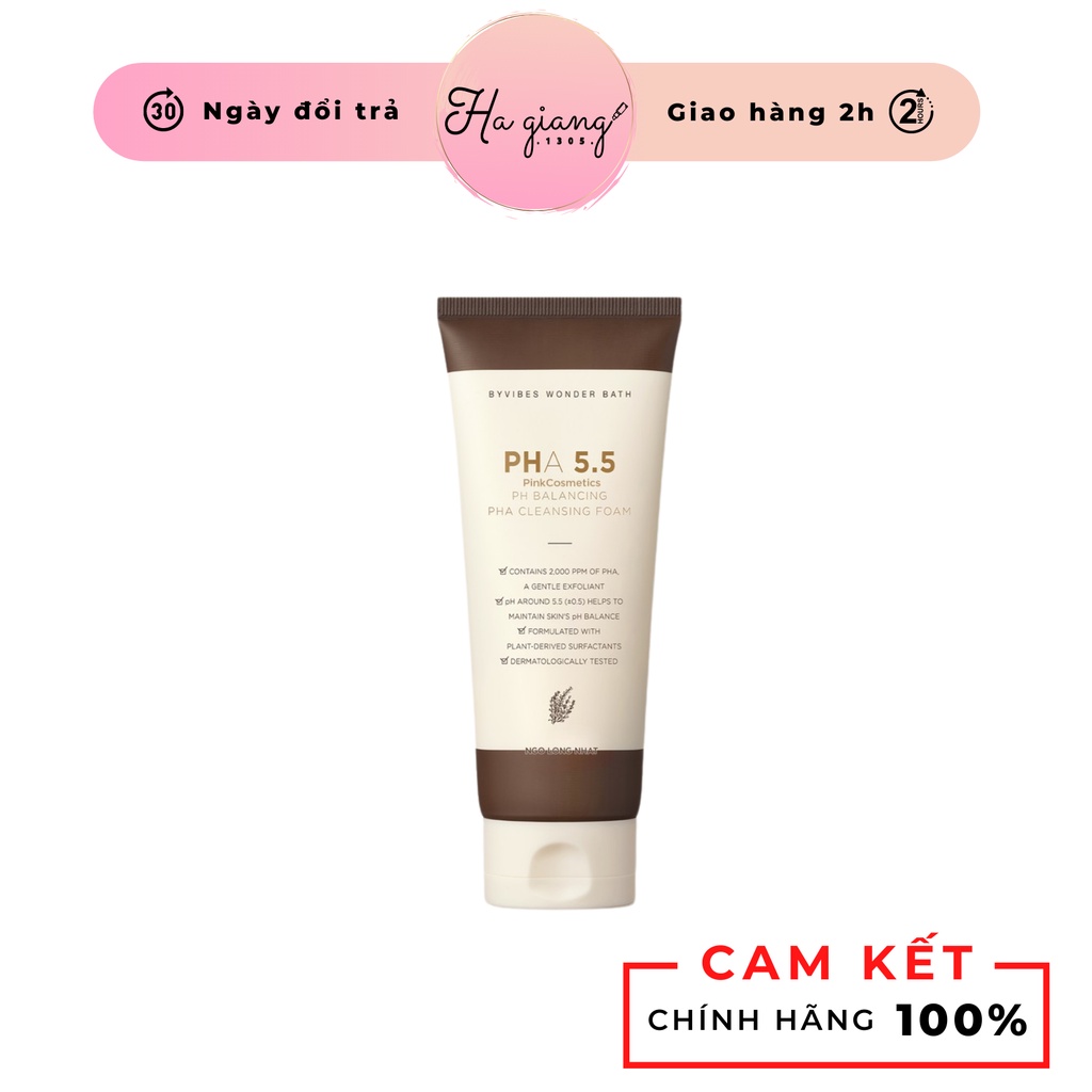 Sữa Rửa Mặt Cân Bằng Da PHA 5.5 pH Blancing PHA Cleansing Foam 130ml độ pH cân bằng không gây ...