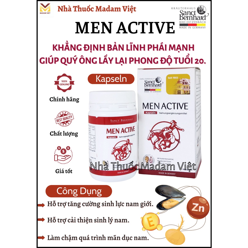 Viên uống Men Active ( 30 viên ) | Shopee Việt Nam