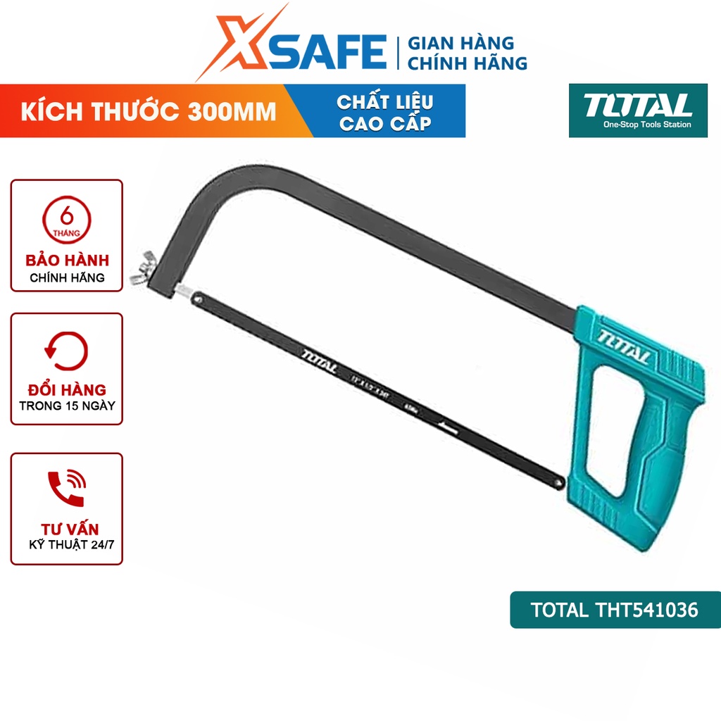 Khung cưa sắt TOTAL THT541036 lưỡi cưa 24 TPI với độ sắc bén cao chất ...