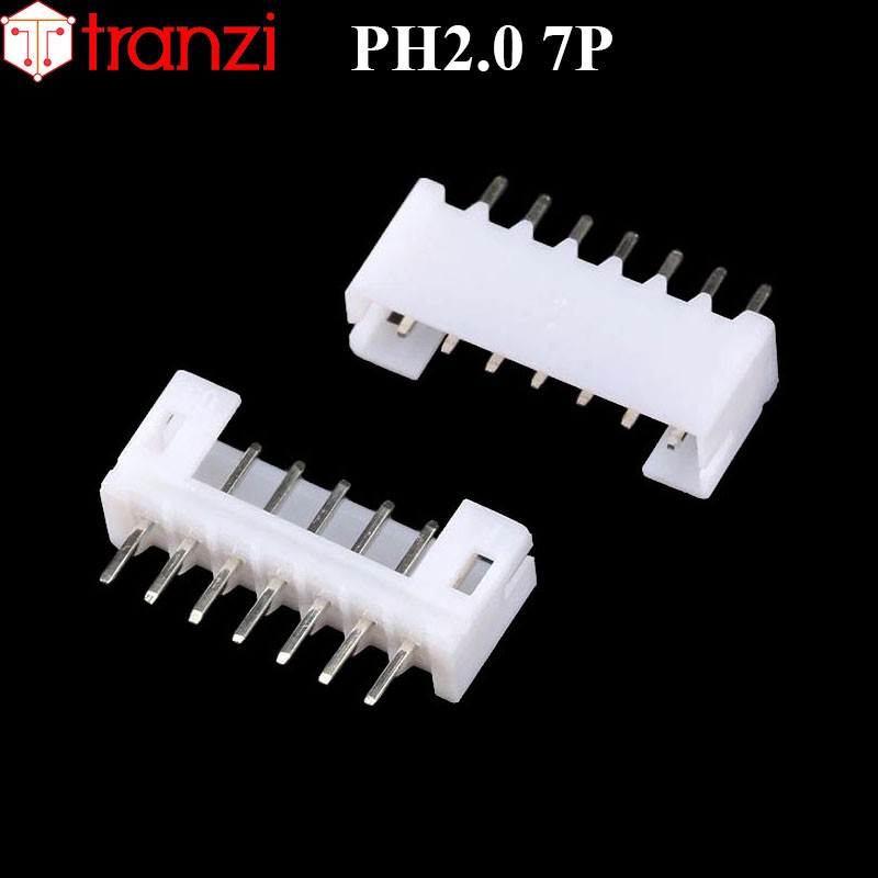 Giắc cắm header 2.0mm PH2.0 2P 3P 4P 5P 6P 7P 8P 9P 10P 11P 12P chân cắm thẳng trắng | Shopee ...