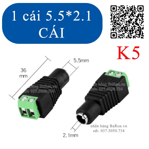 Jack nguồn DC 022 5.5*2.1 5.5x2.1mm tiện dụng | Shopee Việt Nam