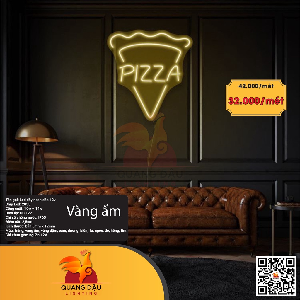 Đèn Neon trang trí (Vàng ấm) | Shopee Việt Nam
