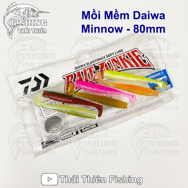 Mồi Mềm Daiwa Minnow Gói 6 Con Dài 80mm Dùng Câu Lure Cá Lóc Chẽm Mú Nhồng Măng | Shopee Việt Nam