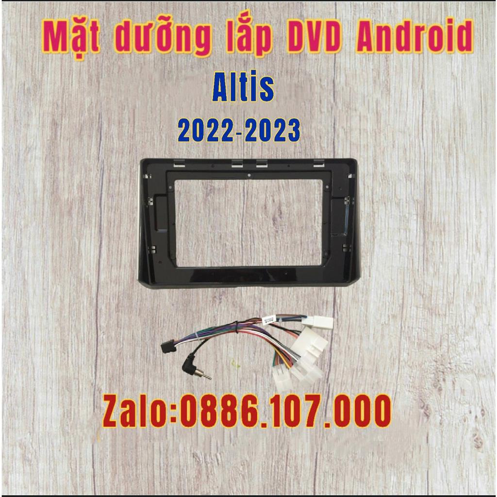 Mặt dưỡng Toyota Altis 2022 - 2023, 10 inch kèm jack nguồn zin | Shopee ...