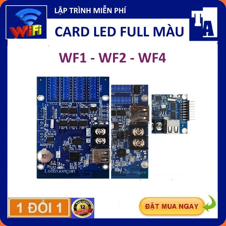 Card led ma trận HD WF4, WF2, WF1, mạch điều khiển led ma trận Full màu | Shopee Việt Nam
