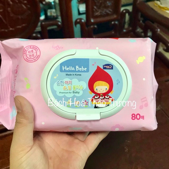 SET 3 HỘP KHĂN GIẤY ƯỚT HELLO BEBE LOCK&LOCK NHẬP KHẨU TỪ HÀN QUỐC | Shopee Việt Nam