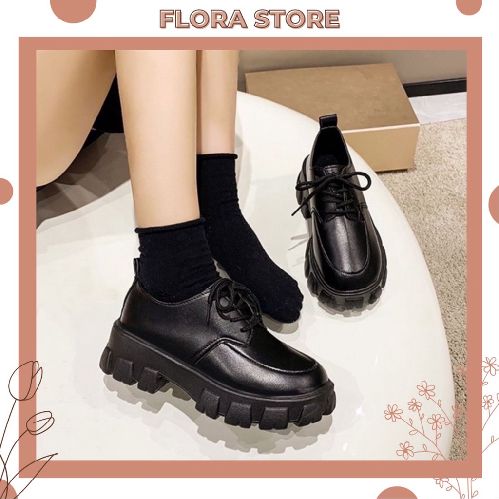 Giày bốt nữ ulzzang cổ thấp đế cao phong cach Hàn Quốc FLORA G19 | Shopee Việt Nam