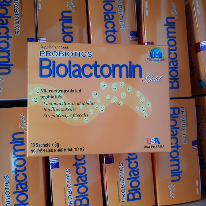 Men tiêu hóa men gói Probiotics BIOLACTOMIN GOLD - Hộp 30 gói kích ...