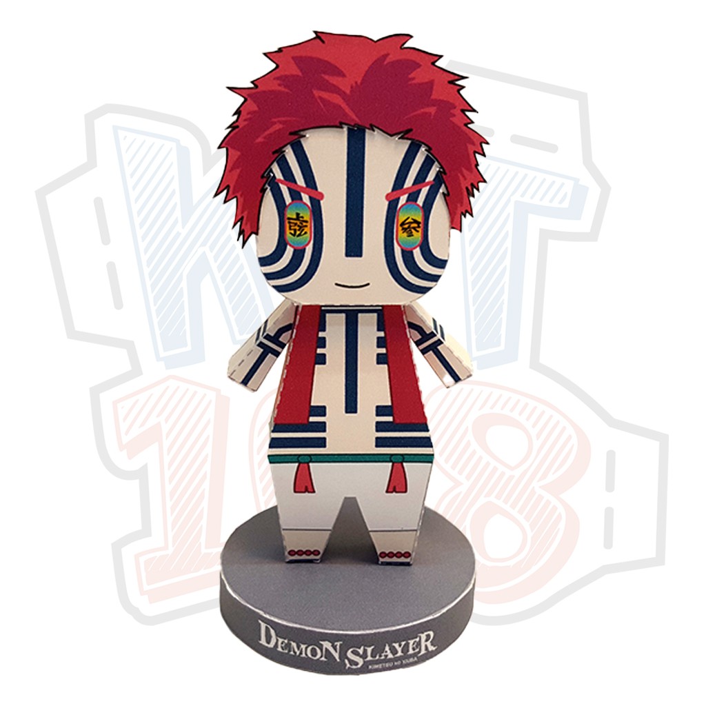 Mô hình giấy Anime Chibi Akaza ver 3 – Demon Slayer (Kimetsu No Yaiba ...