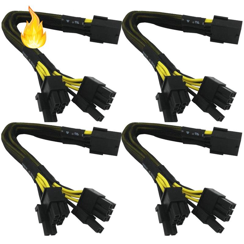 Cáp Chia Chuyển Đổi PCI-E Sang Hai Cổng 8 Pin 8 Pin (6+2) Male 18 AWG ...