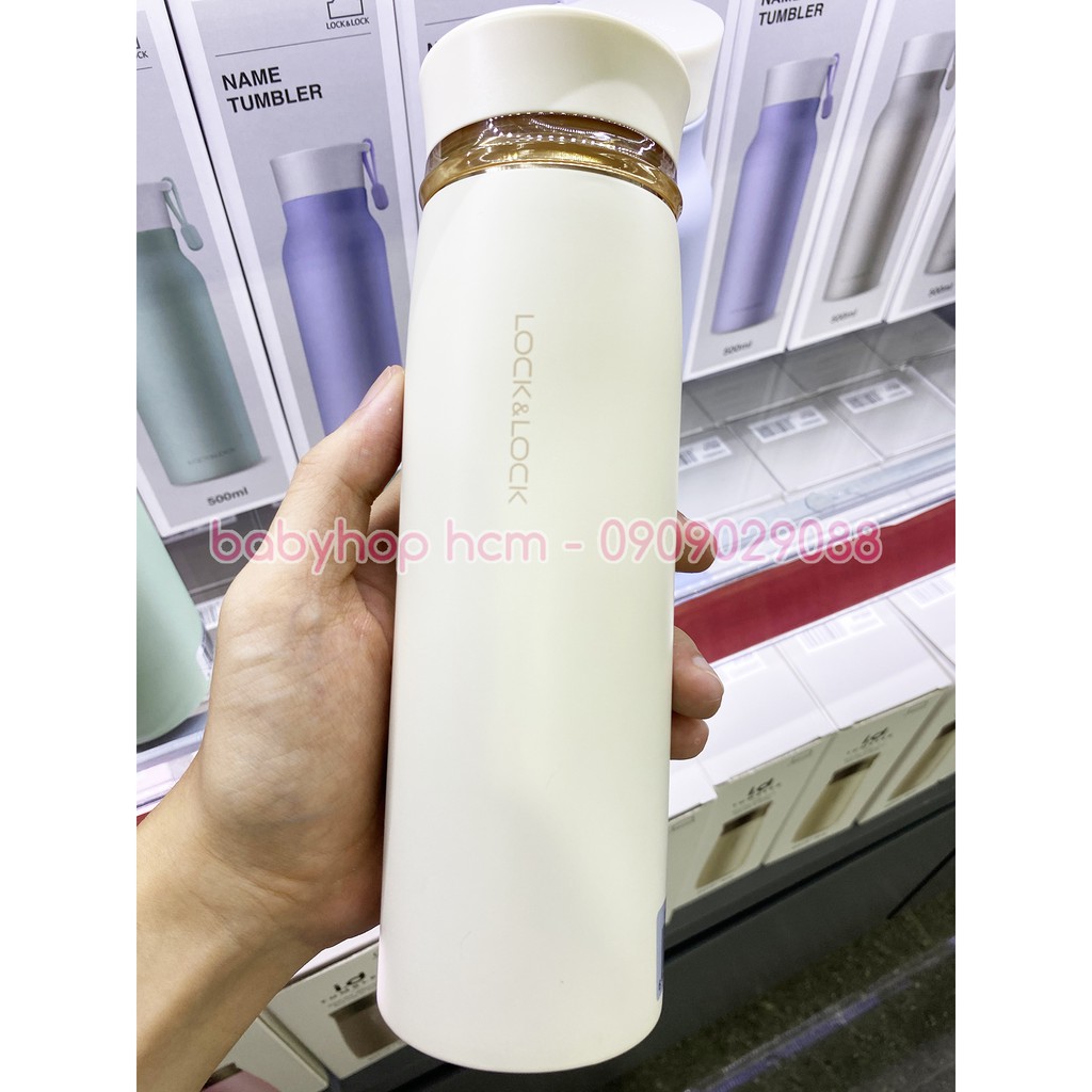 Bình giữ nhiệt LocknLock 450ml Feather Light LHC4131 , có khay lưới lọc ...