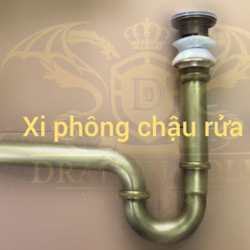 Bộ xi phông chậu rửa mặt đồng thau cổ điển, xiphong lavabo. | Shopee ...
