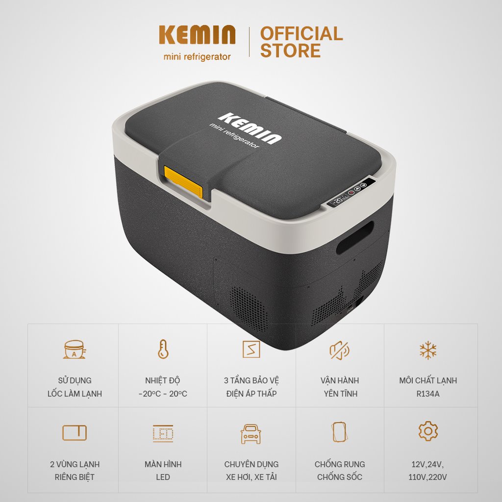 Tủ lạnh ô tô Kemin K20 - 20L Chính hãng - Làm đá siêu tốc | Shopee Việt Nam