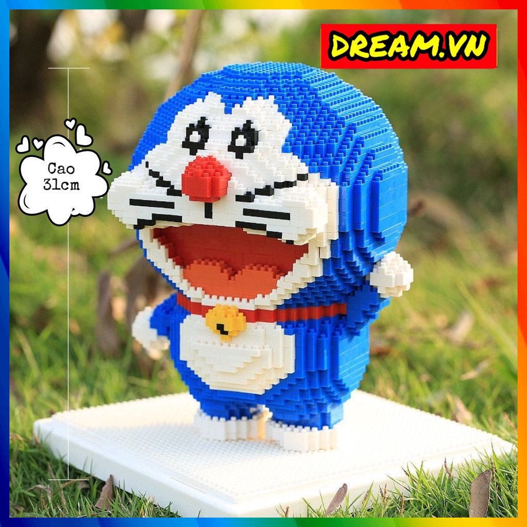 [Tặng búa] Mô hình lắp ráp DOREMON size to 32cm, bộ Lego nhân vật ...