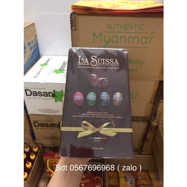 Socola Sữa Trứng Mini La Suissa Ý Hộp 220g | Shopee Việt Nam