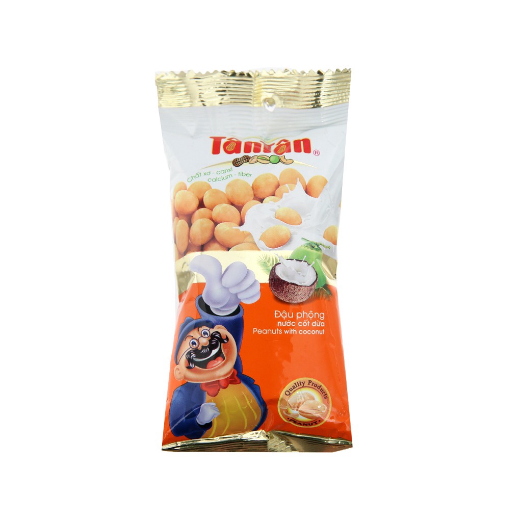 Đậu Phộng Nước Cốt Dừa Tân Tân LỚN Peanuts With Coconut (Lốc 10 gói x ...