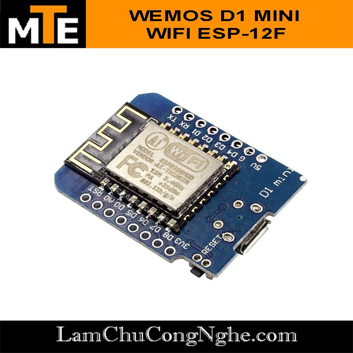 Mạch thu phát wifi ESP8266 WEMOS D1 MINI internet of thing IOT Kèm cáp ...