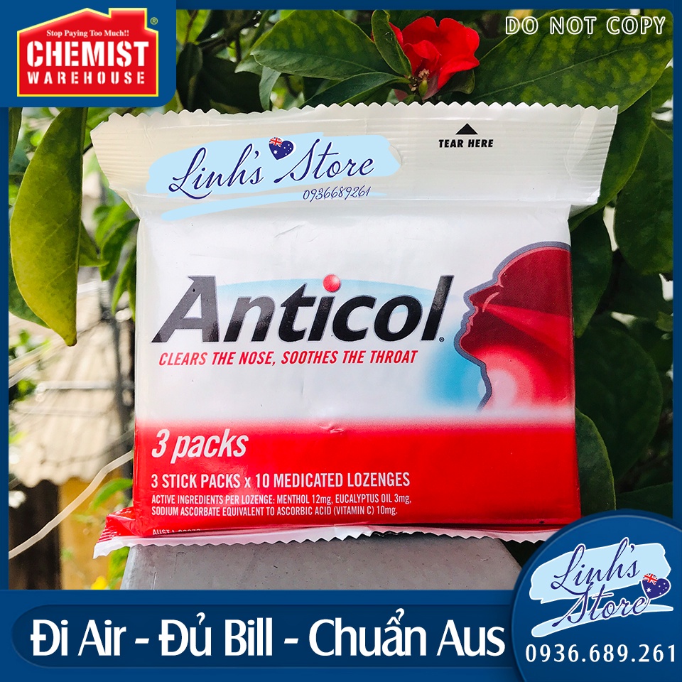 Kẹo ngậm Anticol thông mũi mát họng 30 viên - Nestlé Úc | linhsstore ...
