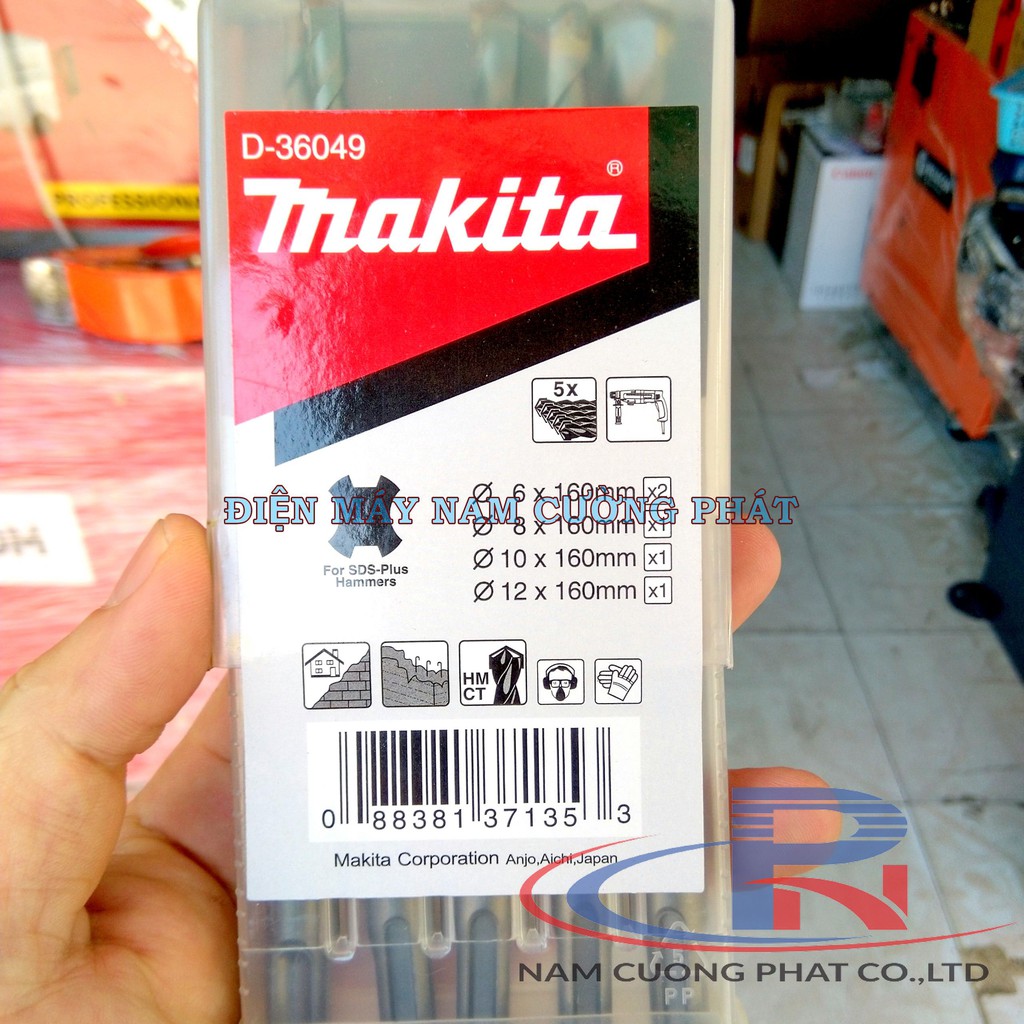 Bộ mũi khoan bê tông chuôi SDS Makita D-36049 | Shopee Việt Nam