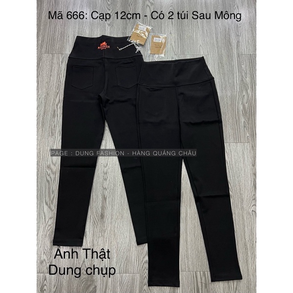 [Mã 4MINI8 giảm 50K đơn 150K] QUẦN LEGING MÃ 666 CỦA DUNG, 2 TÚI SAU ...