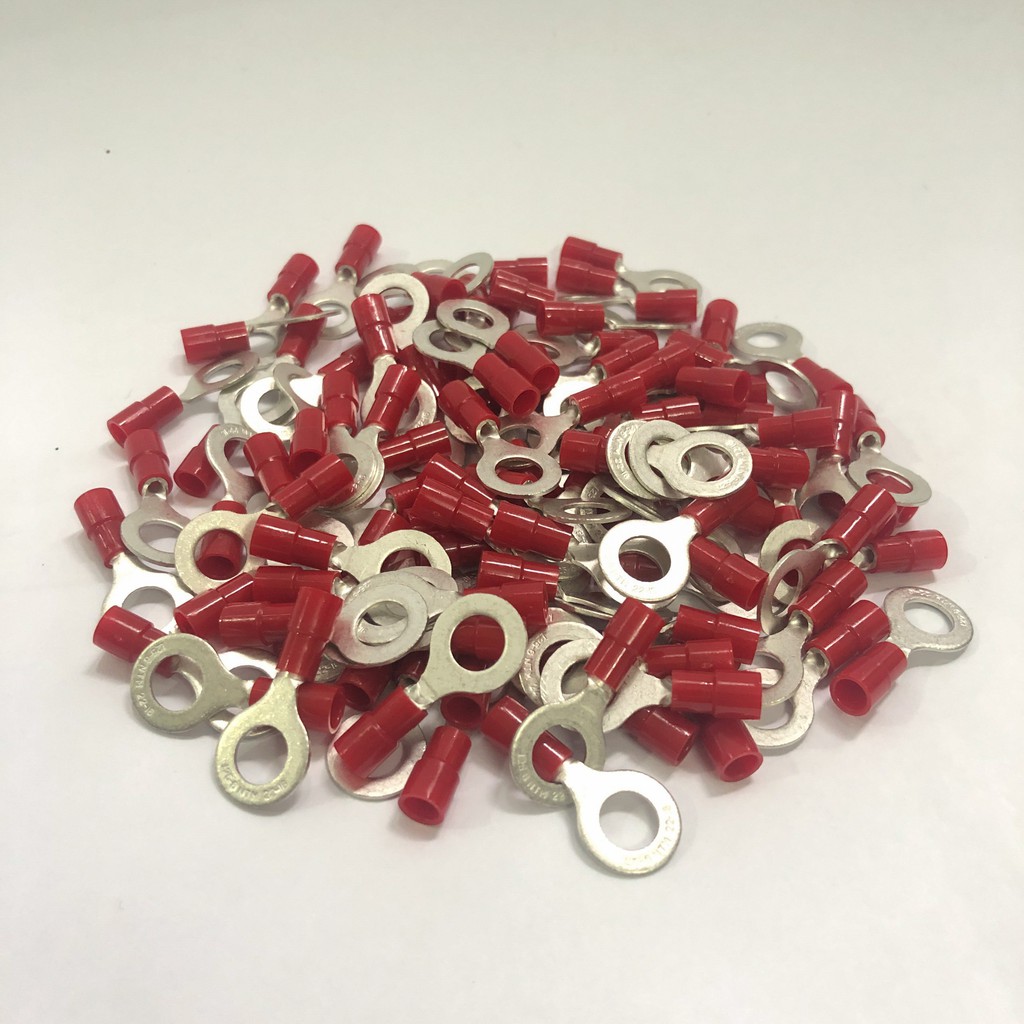 Đầu Cosse tròn Nichifu bọc nhựa cách điện TMEV 1.25 - Hộp 100 cái | Shopee Việt Nam