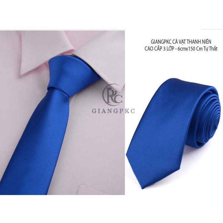Cà vạt nam chuẩn kiểu dáng hàn quốc ngang 6cm cho thanh niên - Cavat nam chú rể Giangpkc 7-2025 ...