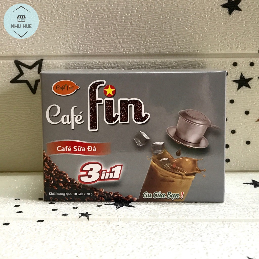 Cà phê sữa đá Cafe Fin (10 gói x 20g) | Shopee Việt Nam