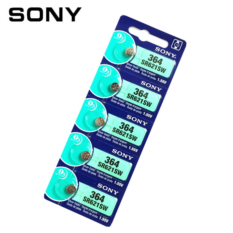 Vỉ 5 Viên Pin Sony 364 / SR621SW Dành Cho Đồng Hồ | Shopee Việt Nam