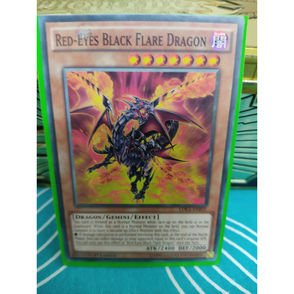 [Yugioh Funny Shop] Red-Eyes Black Flare Dragon - LDK2-ENJ02 - Common ...