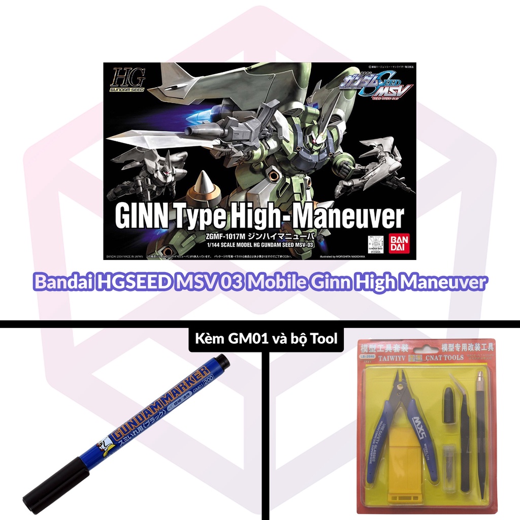 Mô hình Gundam Bandai HG 03 Mobile Ginn High Maneuver 1/144 Gundam SEED ...