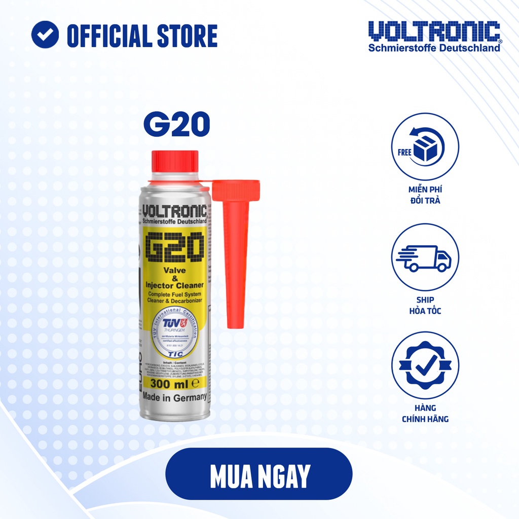 PHỤ GIA VỆ SINH HỆ THỐNG XĂNG NHẬP KHẨU VOLTRONIC G20 VALVE AND INJECTOR CLEANER - VOLTRONIC ...
