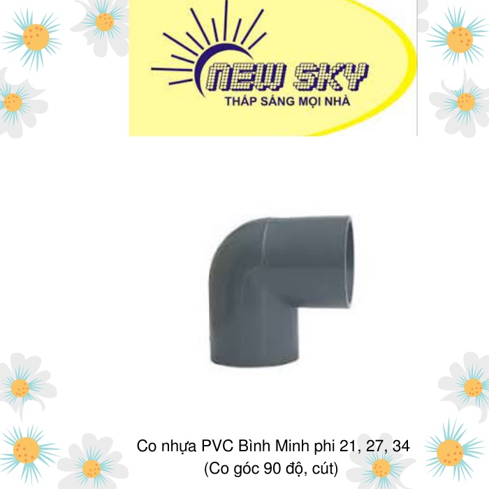 Co nhựa PVC 21,27,34 (Co góc 90 độ, Cút) | Shopee Việt Nam