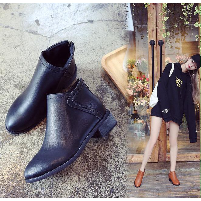 Boot da 3p ngắn cổ | Shopee Việt Nam