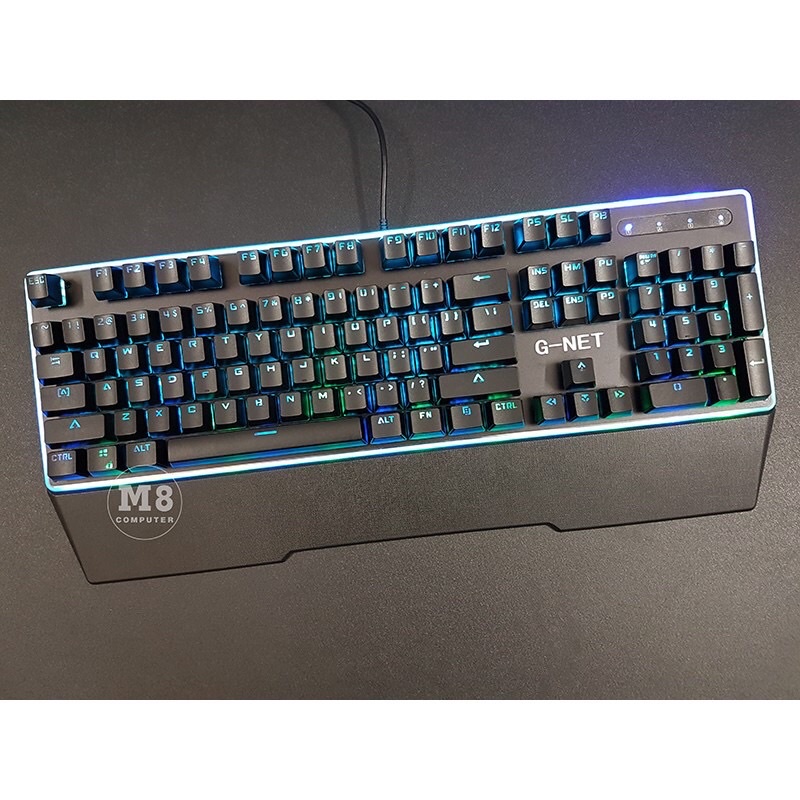 Bàn phím giả cơ G-Net K88 có Kê Tay-Led RGB-Blue Switch I Keyboard ...