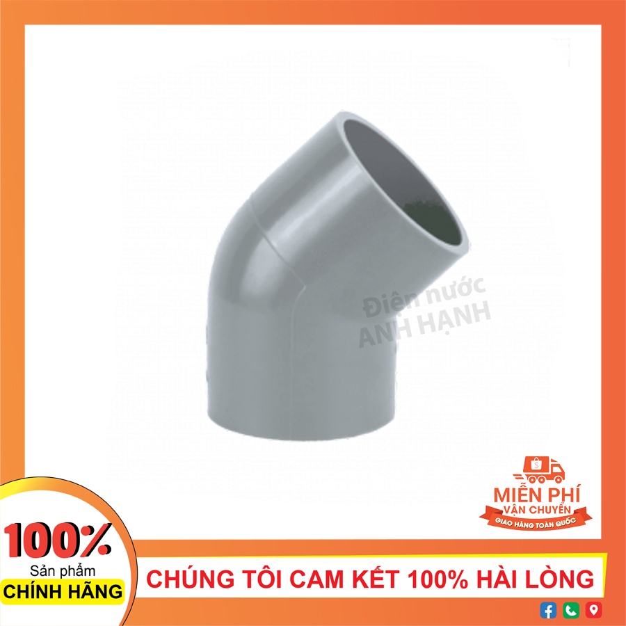 Chếch 135 độ nhựa PVC size 21, 27, 34, 42 - Co lợi nhựa | Shopee Việt Nam