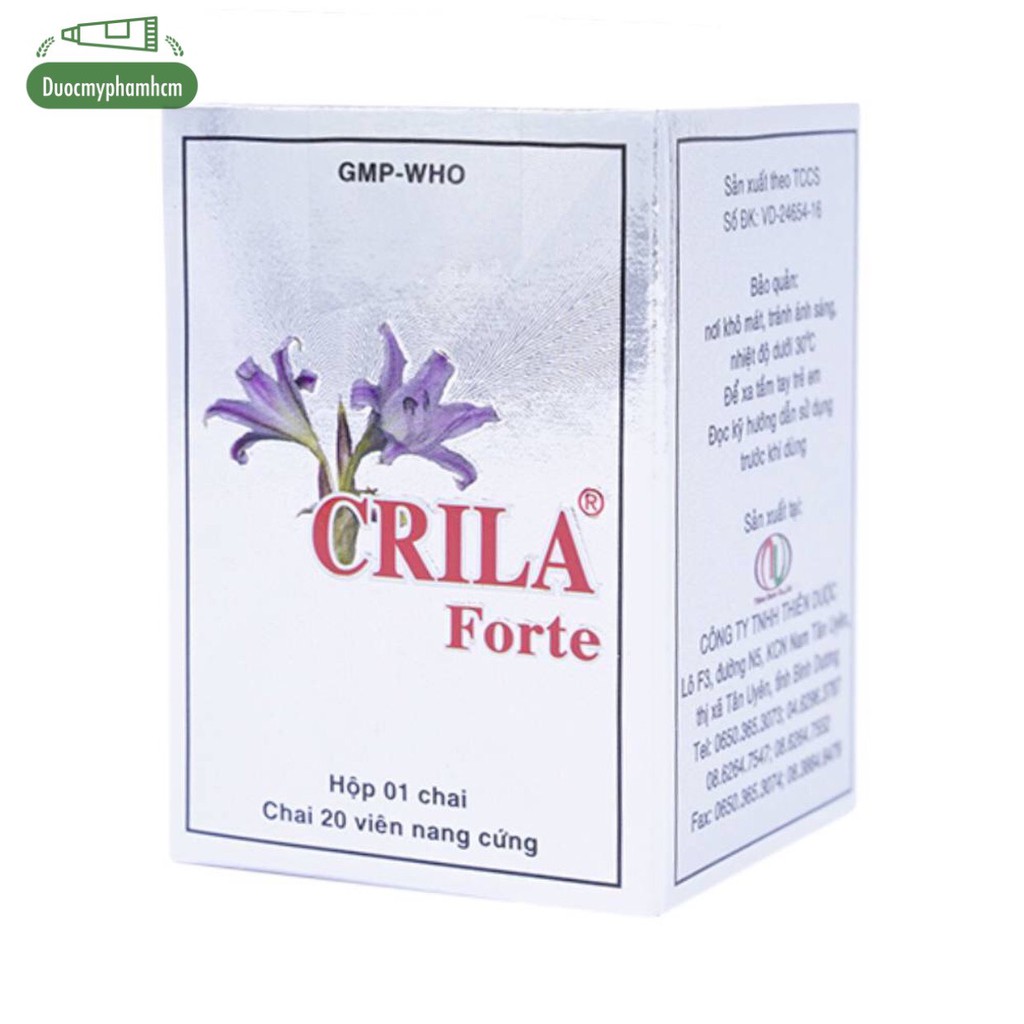 Viên uống Crila forte -Hộp 20 viên | Shopee Việt Nam