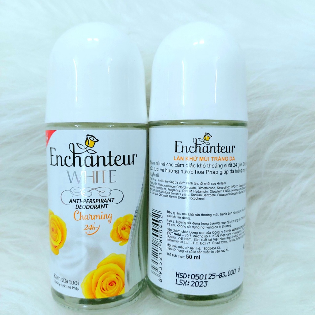 Enchanteur - Xịt - Lăn - Lăn Sáp Khử Mùi Hương Nước Hoa 150ml - 50ml ...