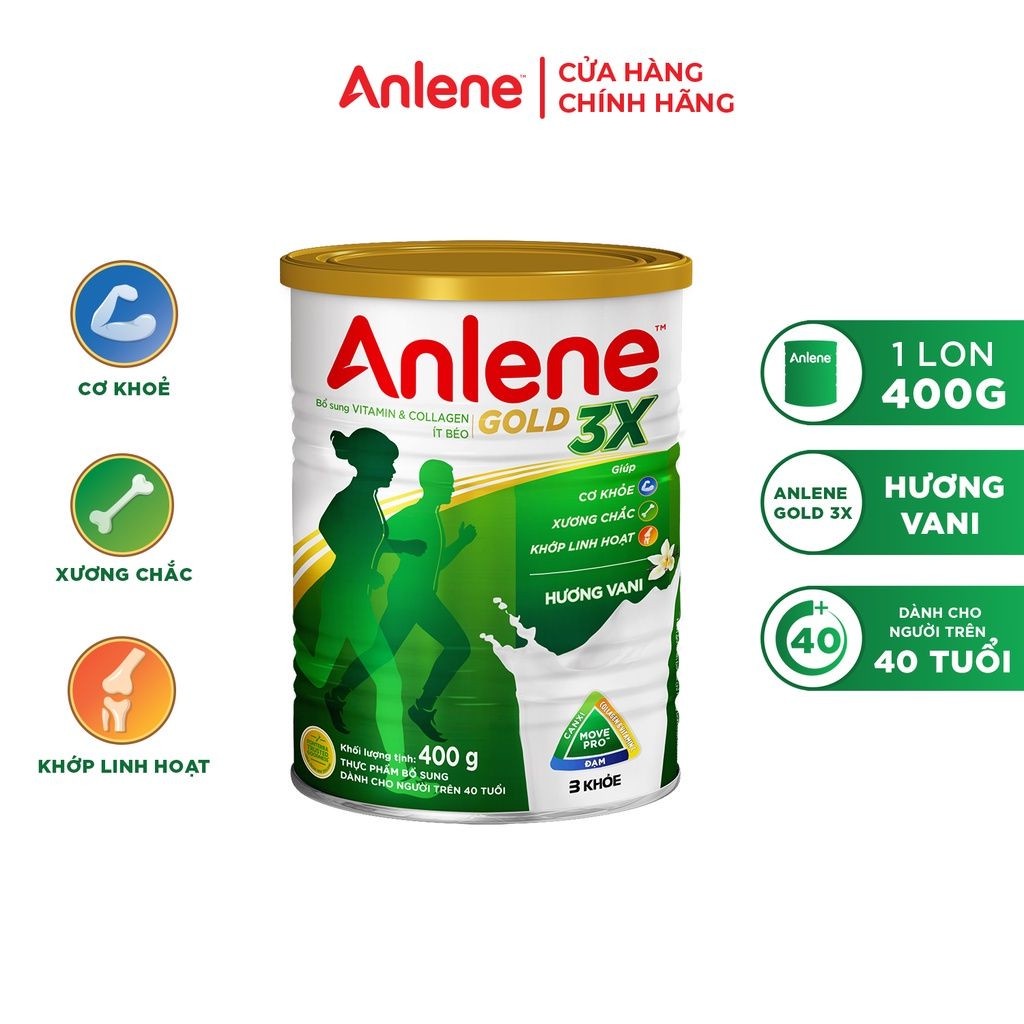 Sữa bột Anlene gold 3X Lon 400g | Shopee Việt Nam
