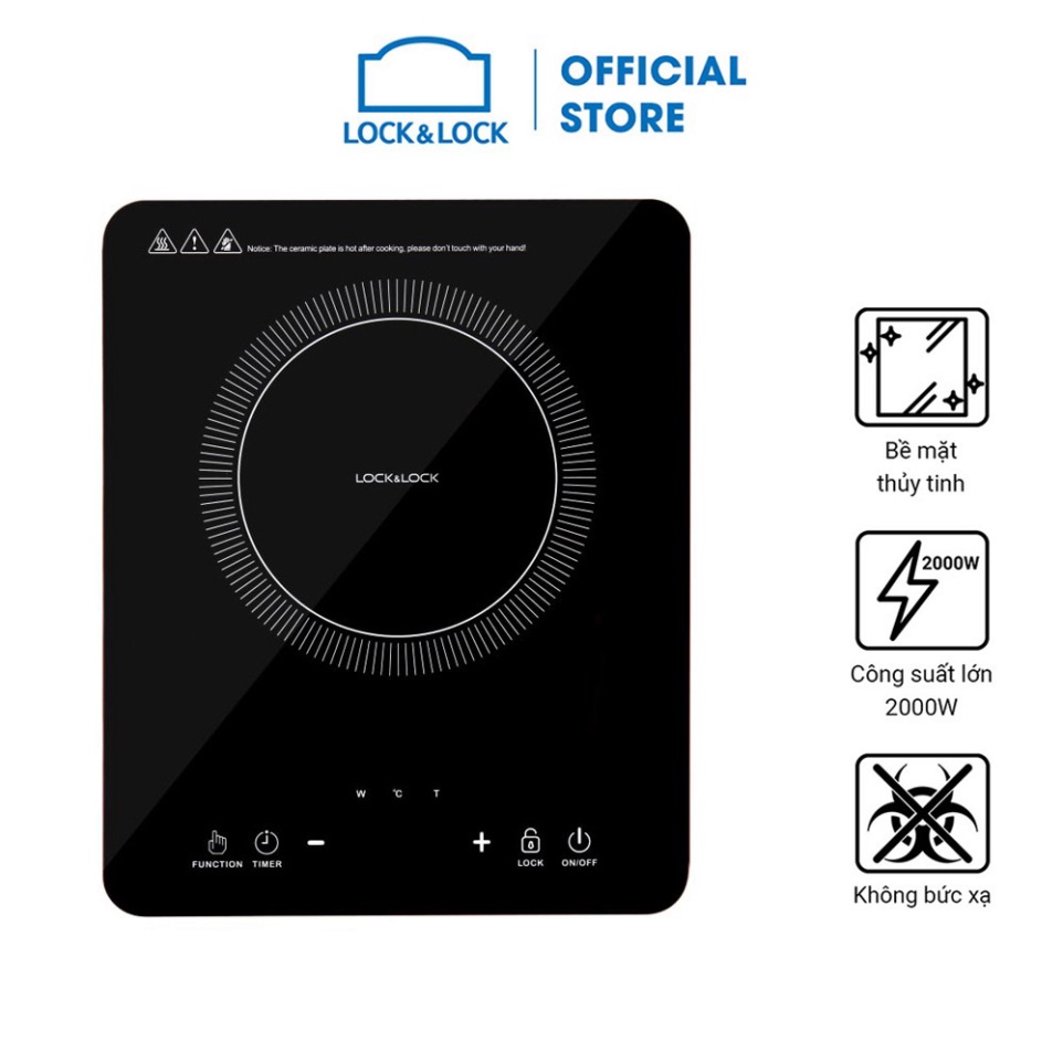 [HÀNG CHÍNH HÃNG] Bếp điện từ Lock & Lock Induction Cooker, 220-240V ...