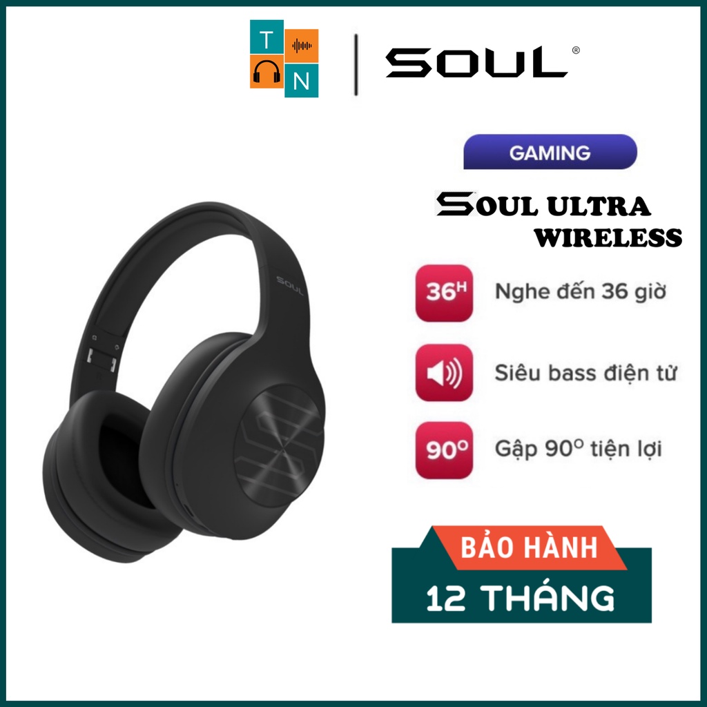 【Giao nhanh】Tai Nghe Bluetooth Headphone Soul Ultra Wireless Dynamic ...