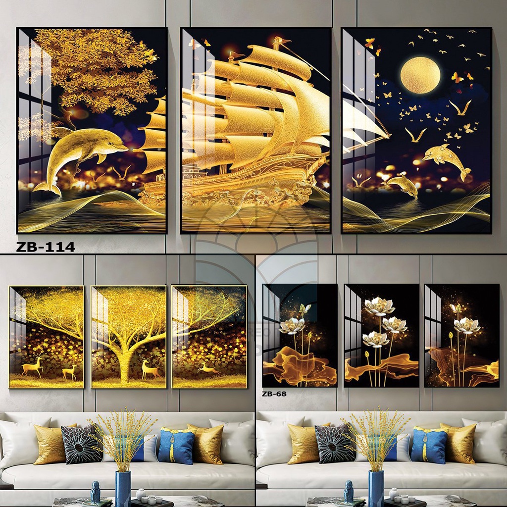 Tranh Treo Tường TRÁNG GƯƠNG ĐƯỢC IN UV 3D CAO CẤP BÓNG BỀN ĐẸP phong ...