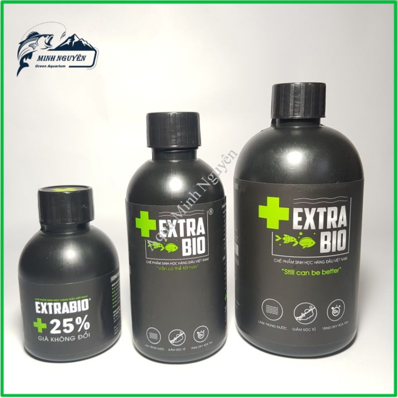 Vi Sinh Extra Bio Vi Sinh Cho Bể Cá Vi Sinh Cho Hồ Cá Vi sinh làm trong nước bể cá 125ml 250ml ...