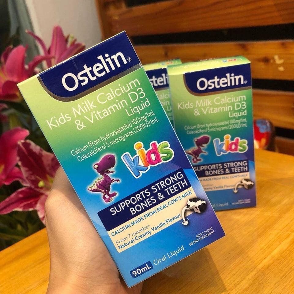 Canxi Nước - Canxi D3 Nước Ostelin Kids 90ml Úc - Canxi Khủng Long D3 ...