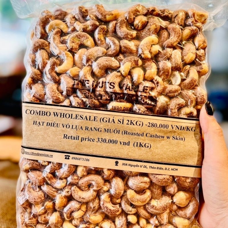 [COMBO 1kg x2]Điều Lụa Rang Muối -SALTED SKIN CASHEW G2Kg, Tự nhiên, tốt cho sức khỏe | Shopee ...
